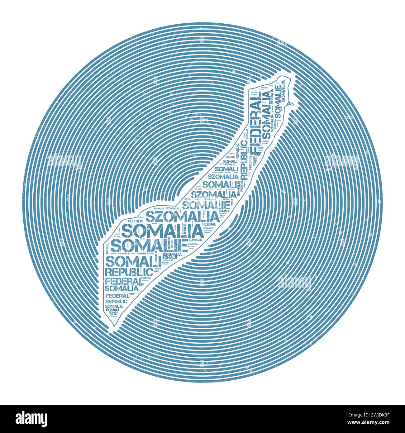 Somalia vector image. Country round logo design. Somalia poster in ...