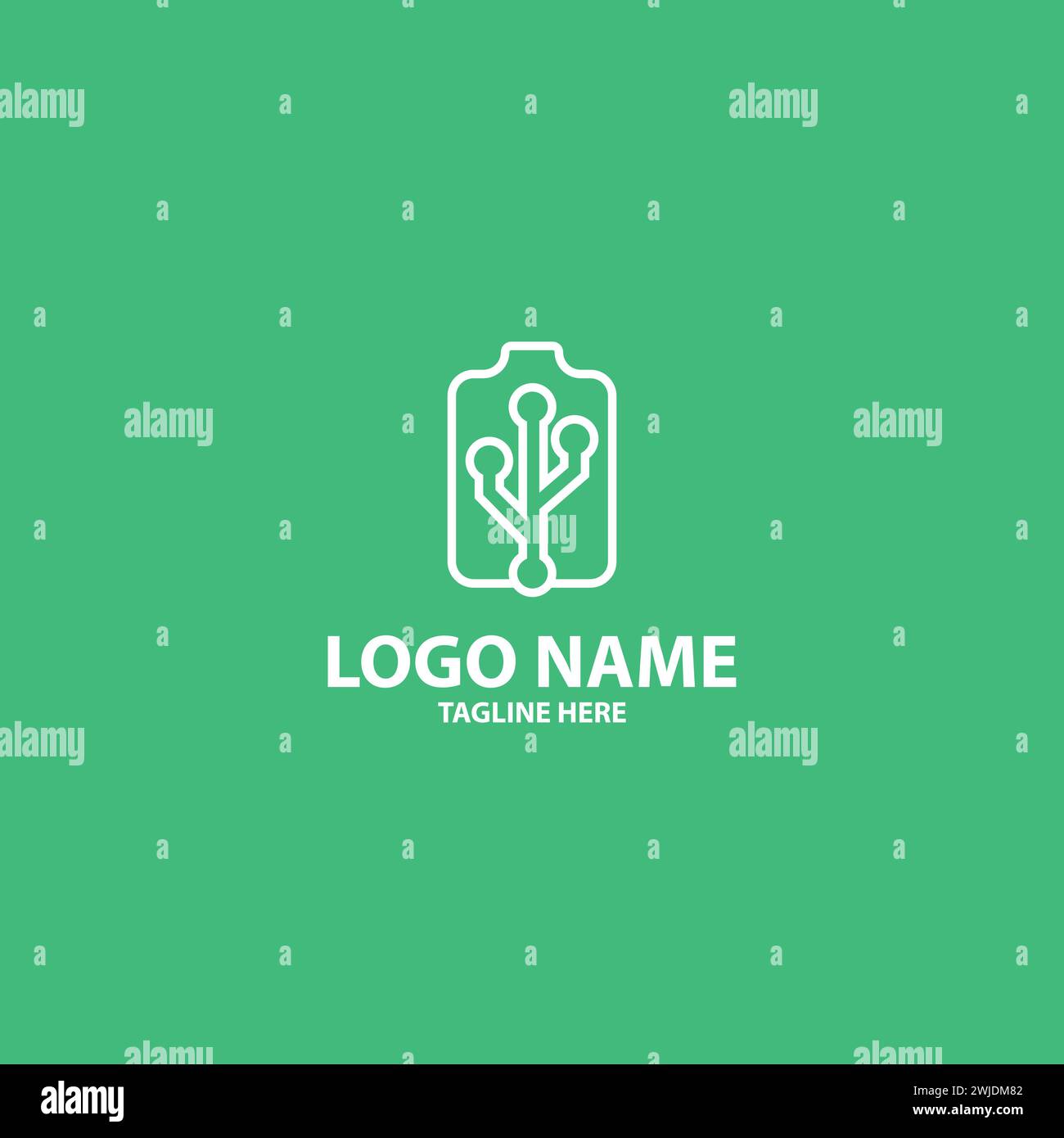 connection battery logo design vector Stock Vector Image & Art - Alamy