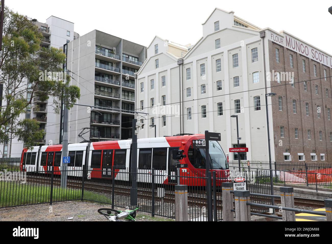 Lewisham West light rail station in Sydney, NSW, Australia Stock Photo ...