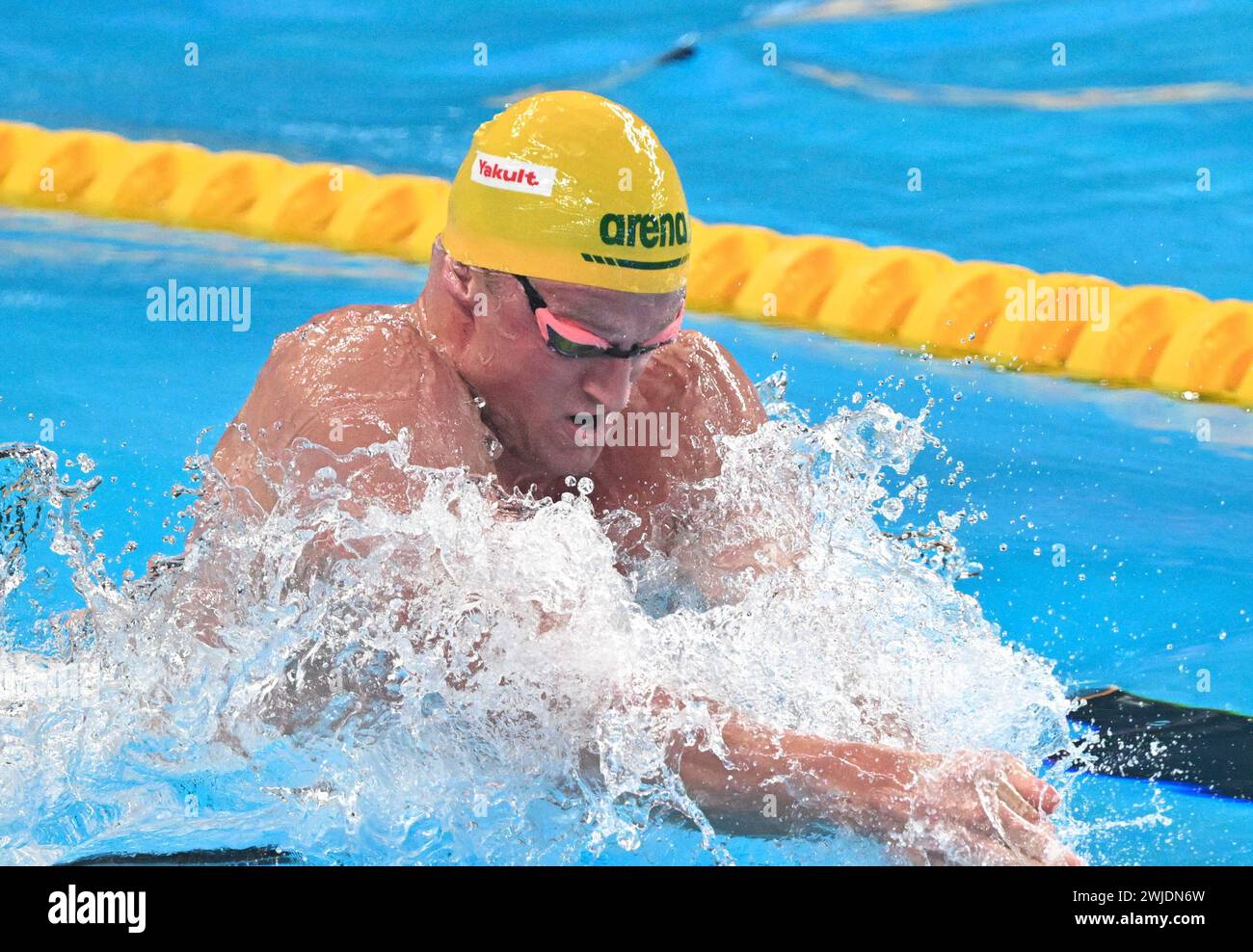 Doha, Qatar. 14th Feb, 2024. Sam Williamson of Australia competes ...