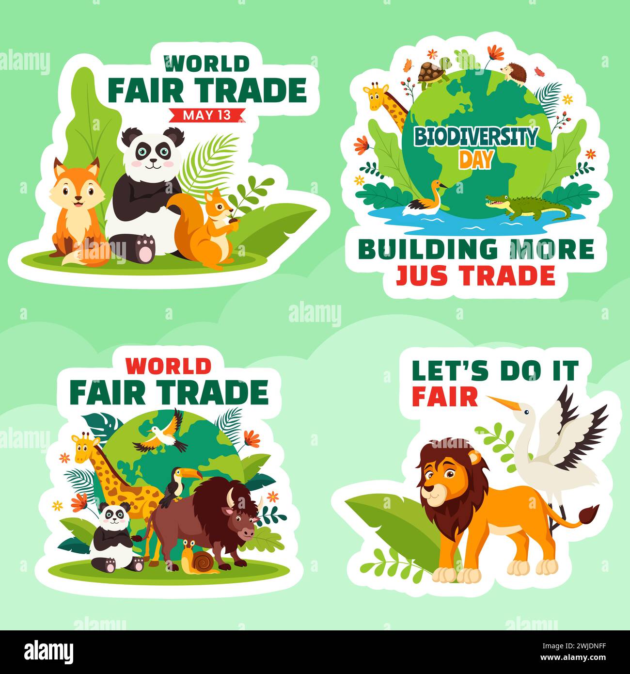 Biodiversity ecosystem animals Stock Vector Images - Alamy