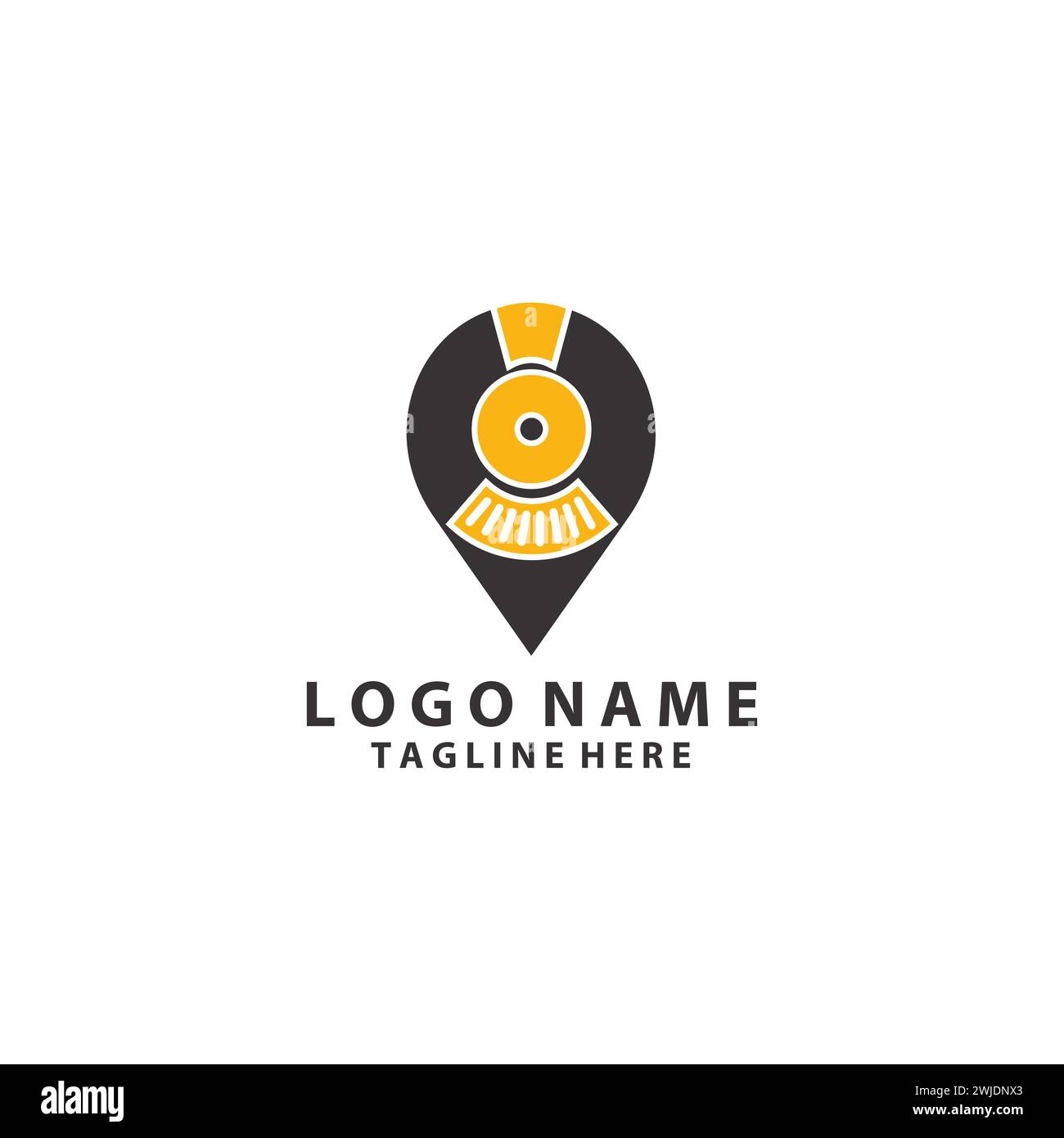 locomotive location logo design vector Stock Vector Image & Art - Alamy