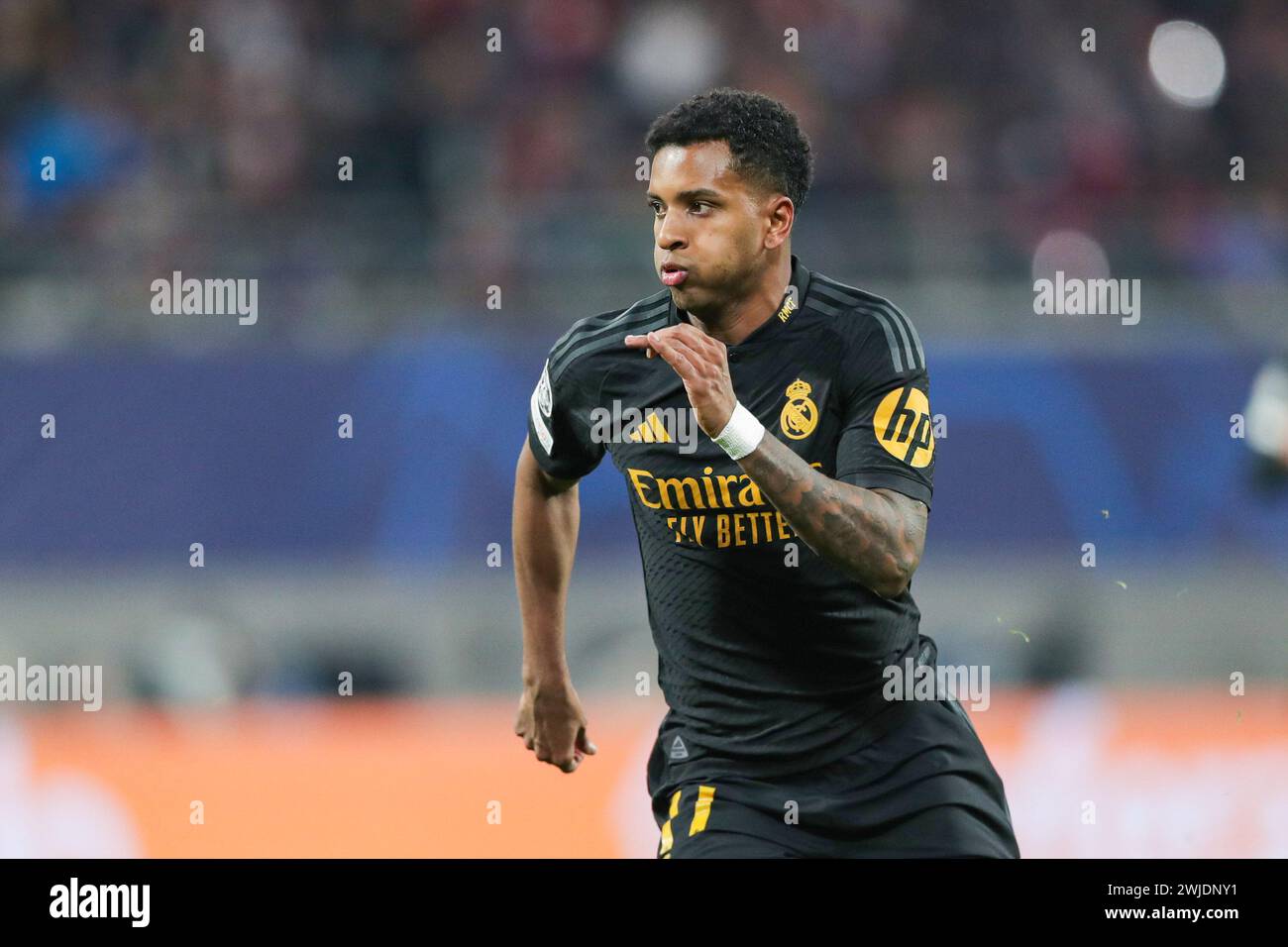 Leipzig, Germany. 13th Feb, 2024. Rodrygo Silva de Goes of Real Madrid ...