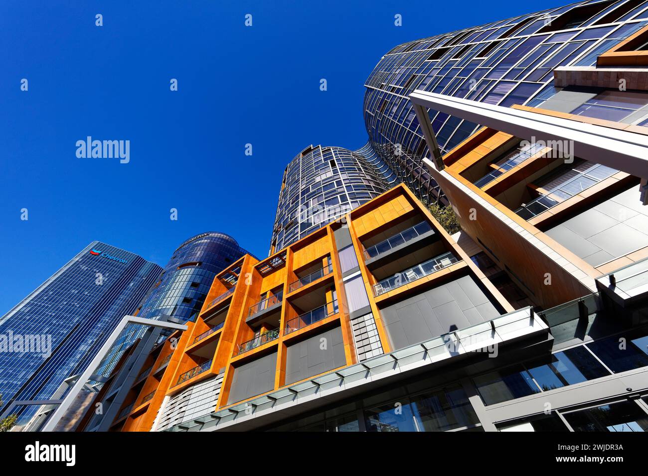 High rise apartments, Elizabeth Quay Towers, Perth, Western Australia ...