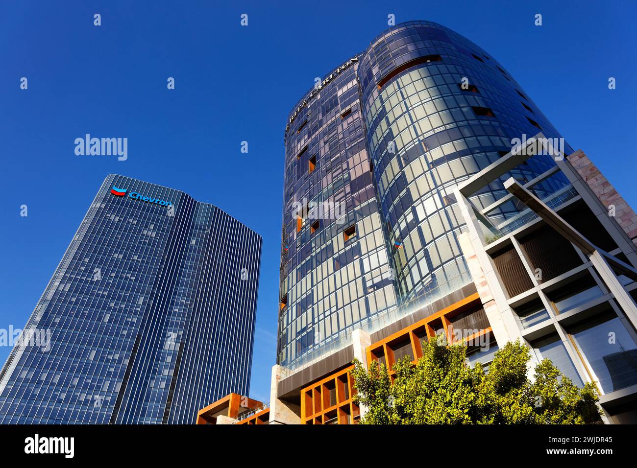 Chevron and Ritz Carlton buildings, Perth, Western Australia Stock ...