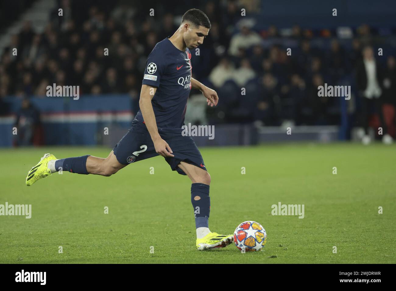 Achraf Hakimi of PSG during the UEFA Champions League, Round of 16 1st ...