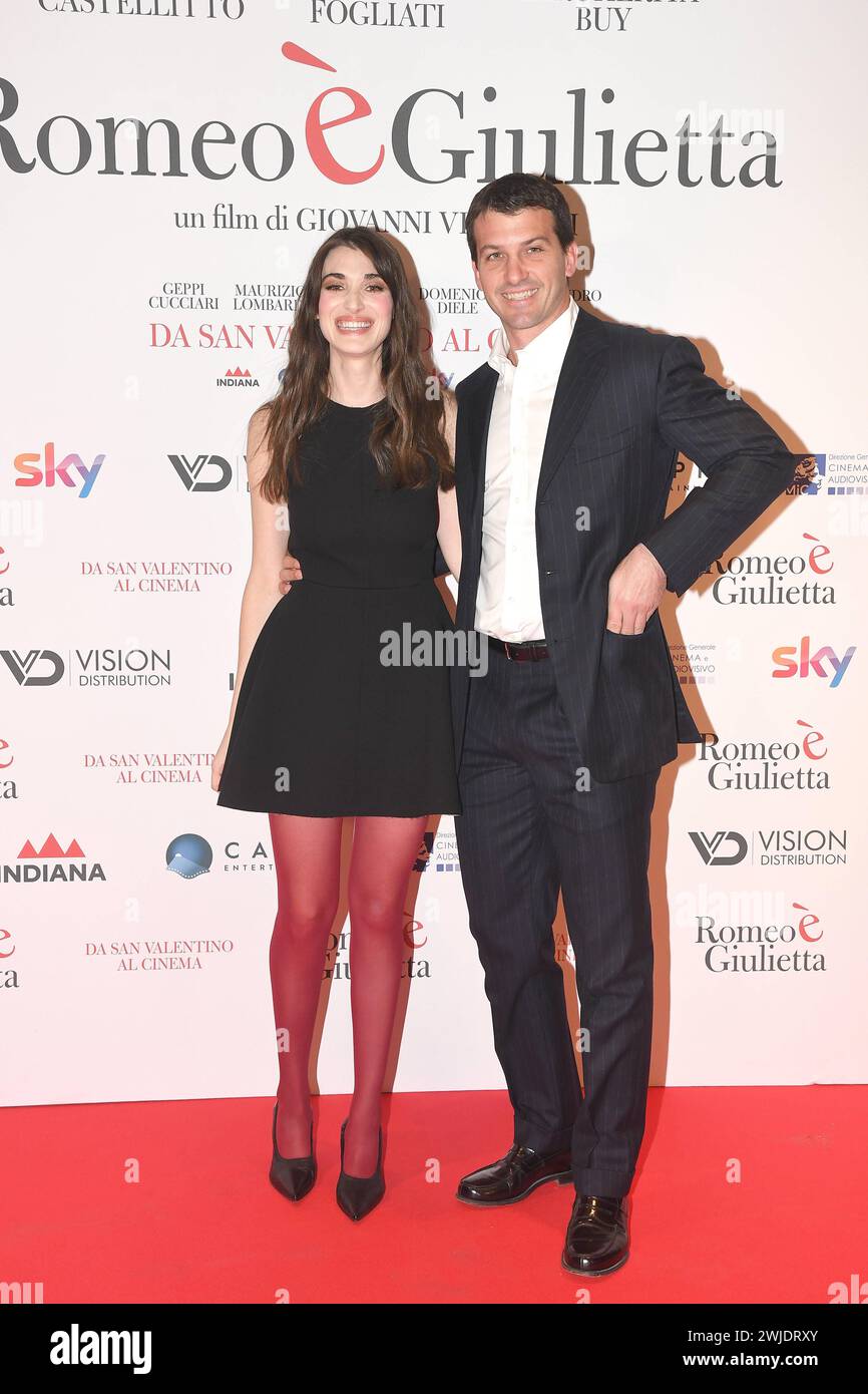 Rome Italy 14th Feb 2024 Rome Cinema The Space Moderno Premiere Of
