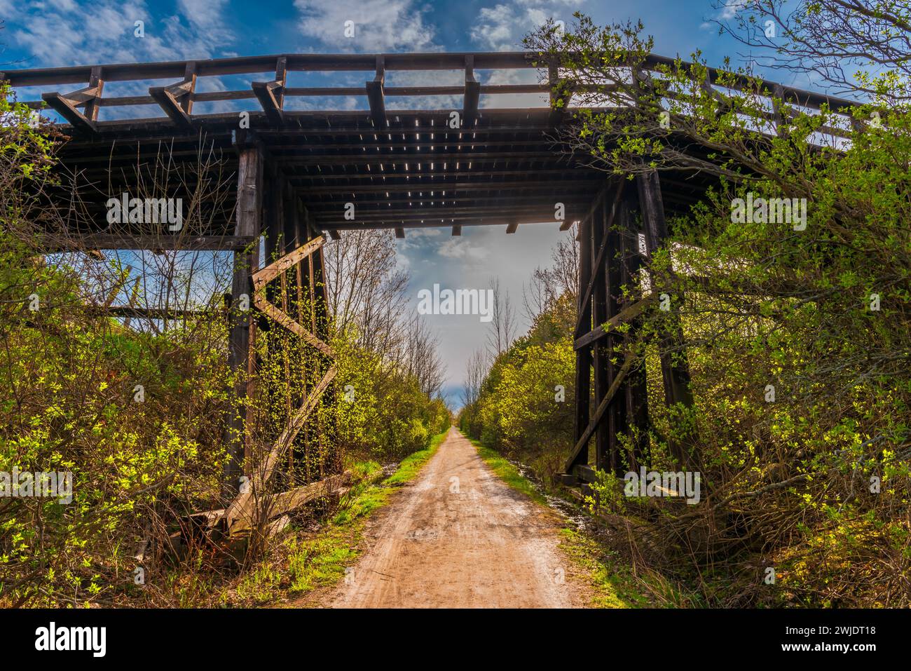 Trans-Canada Trail Doubes Bridge Area Stock Photo - Alamy