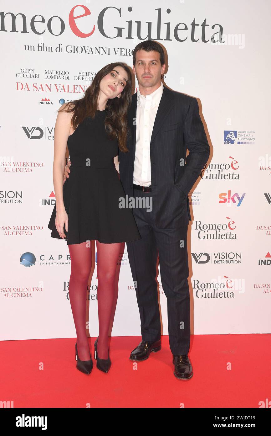 Rome Italy 14th Feb 2024 Rome Cinema The Space Moderno Premiere Of