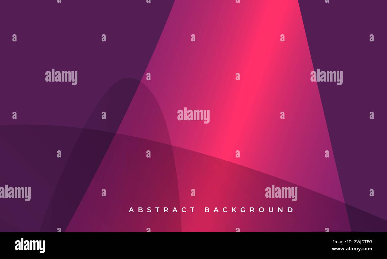 Abstract dark purple and magenta minimal background with dynamic wave ...