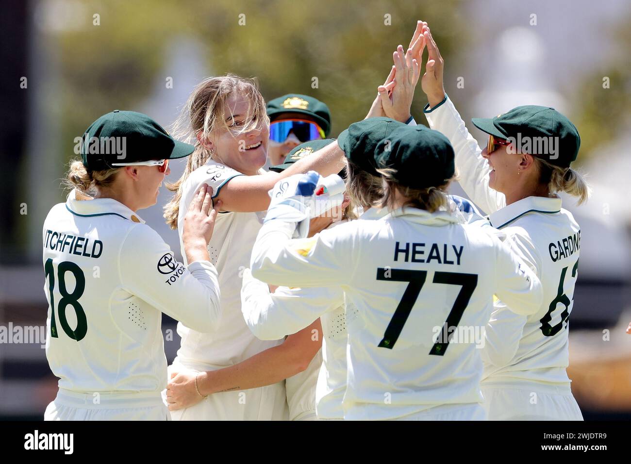 Perth, Australia. 15th Feb, 2024. Annabel Sutherland of Australia is ...