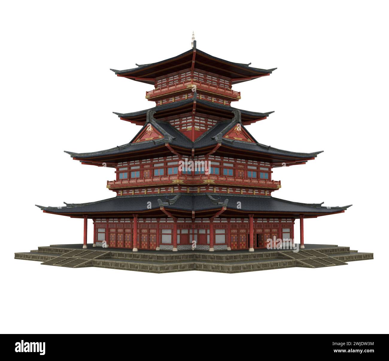 Shrine pagoda Cut Out Stock Images & Pictures - Alamy