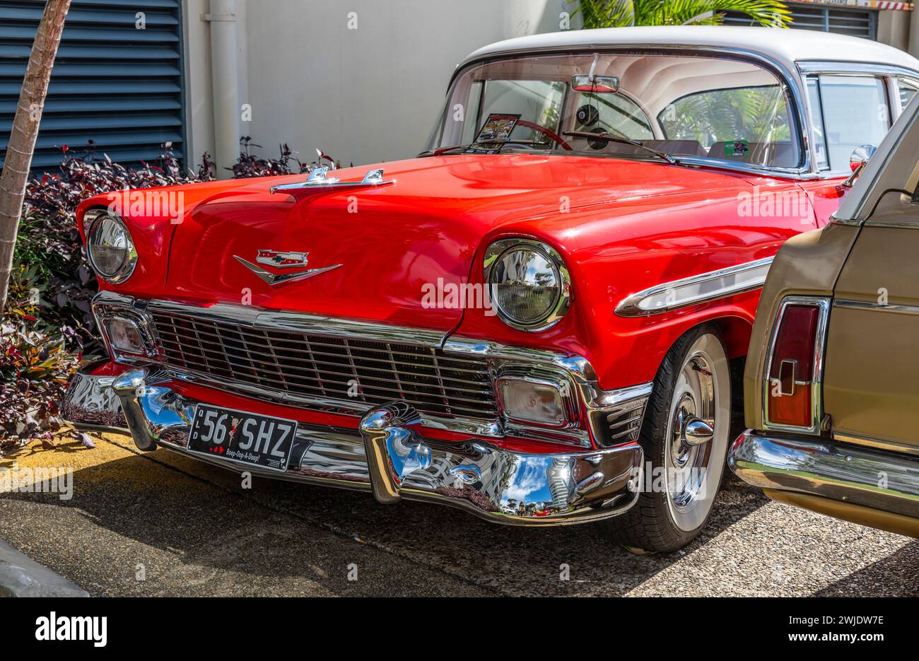1956 Chevrolet Belair at the Wintersun / Cooly rocks on retro festival ...