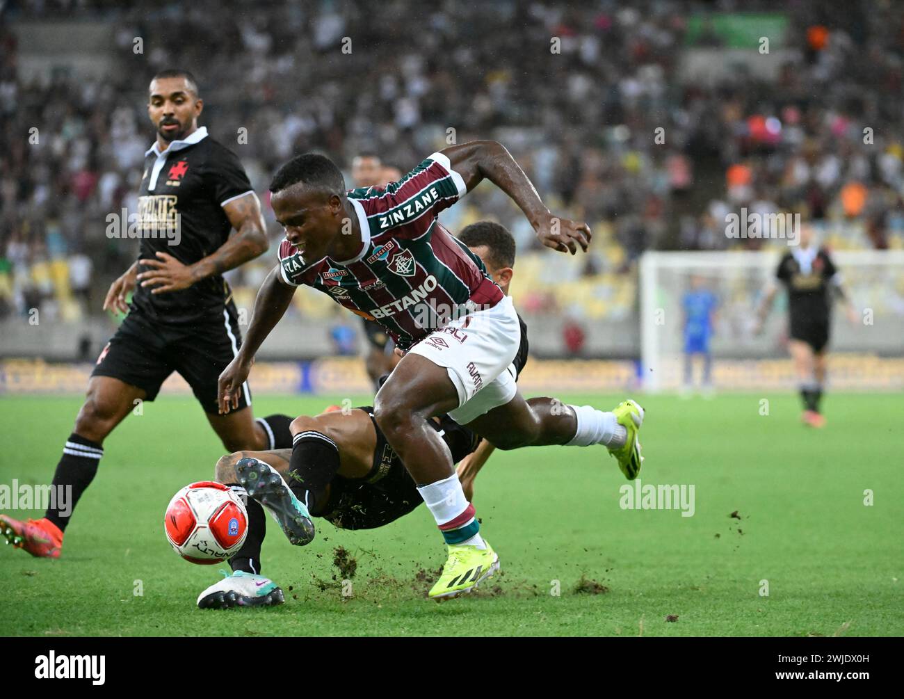 Rio de Janeiro-Brazil, February 14, 2024, football match between the ...