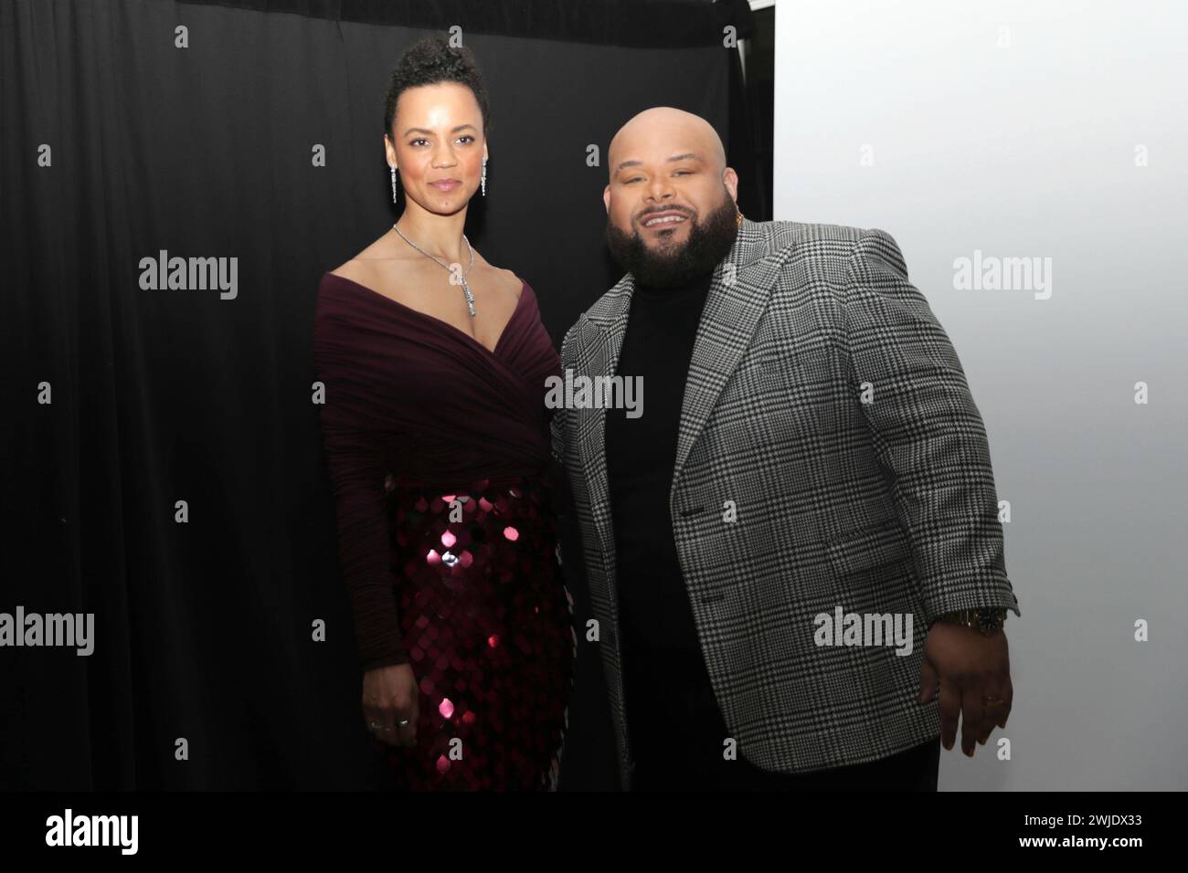 New York, USA, February 12, 2024 - Maria Sten and Fashion designer ...