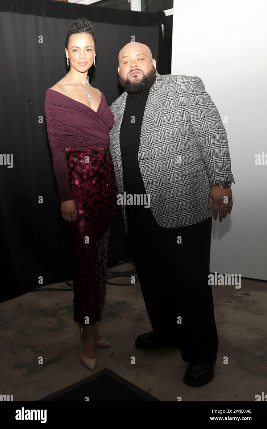 New York, USA, February 12, 2024 - Maria Sten and Fashion designer ...