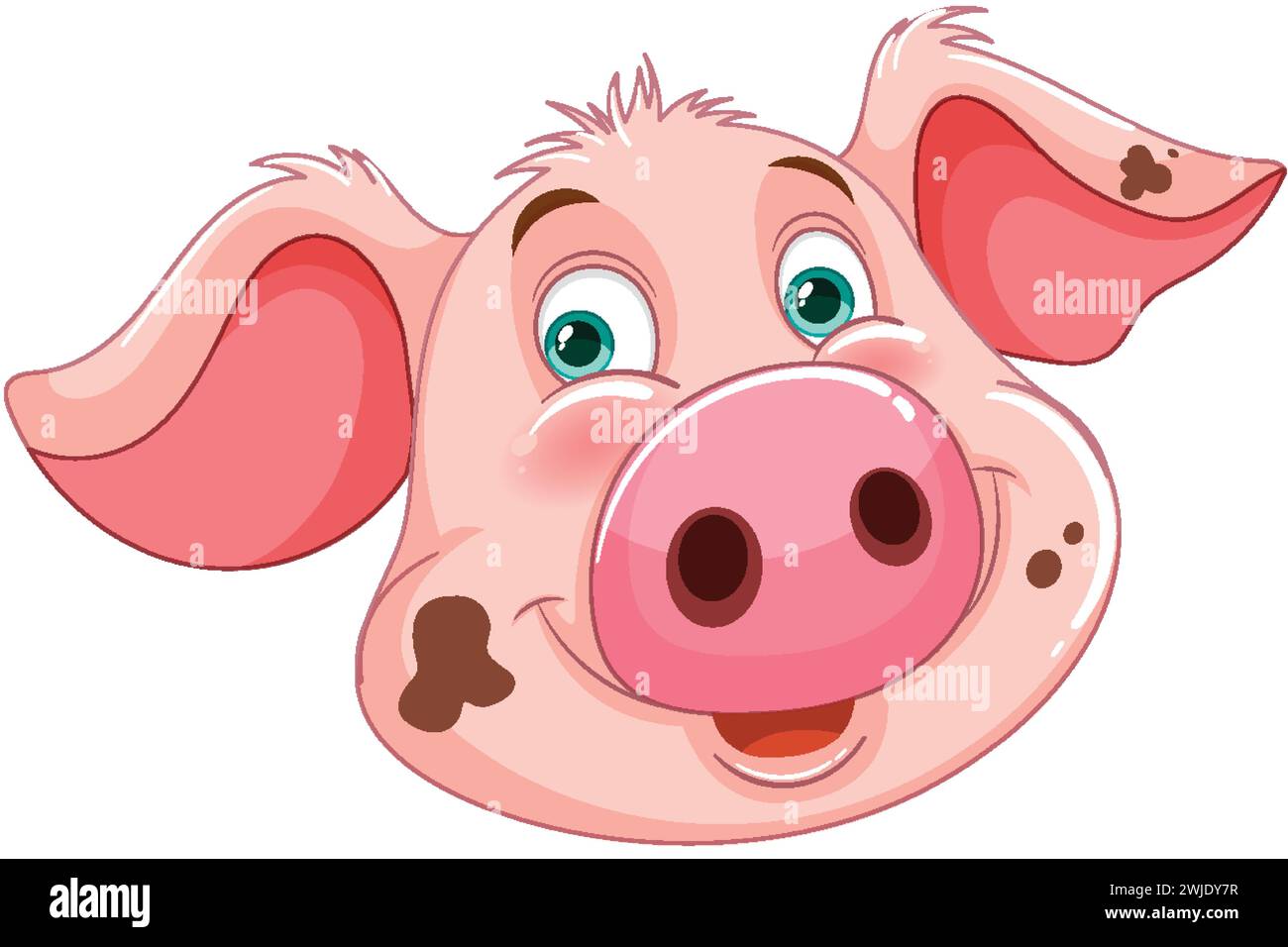 Pig big ears Stock Vector Images - Alamy