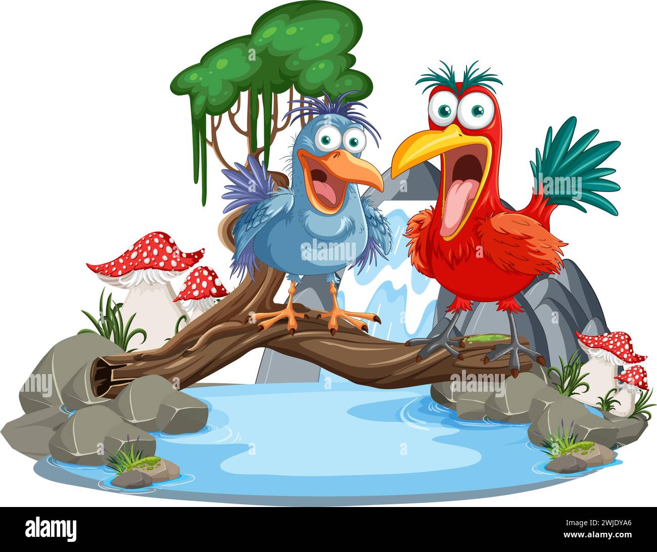 Animated birds Stock Vector Images - Alamy