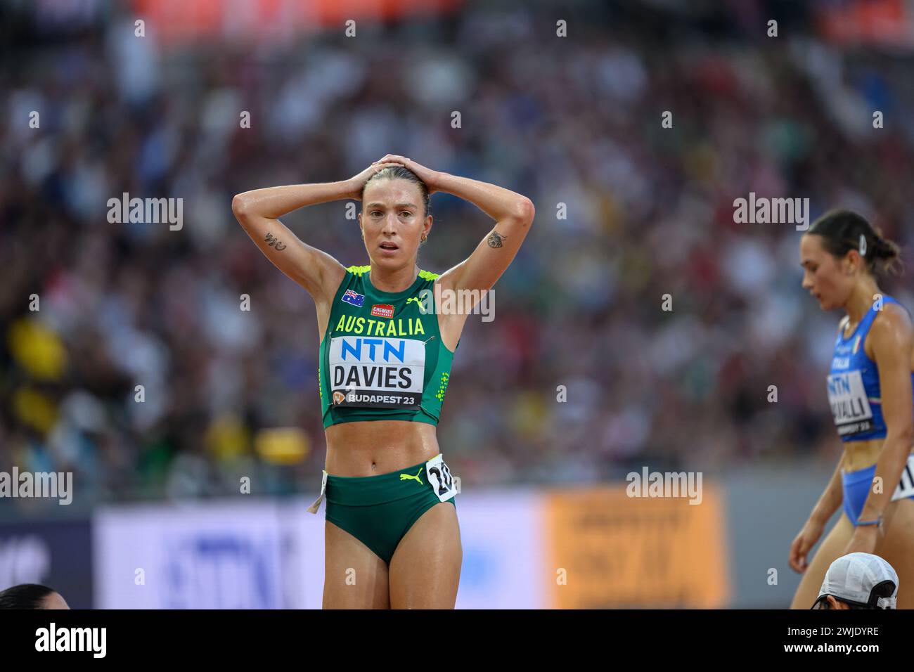 Rose DAVIES participating in the 5000 meters at the World Athletics ...