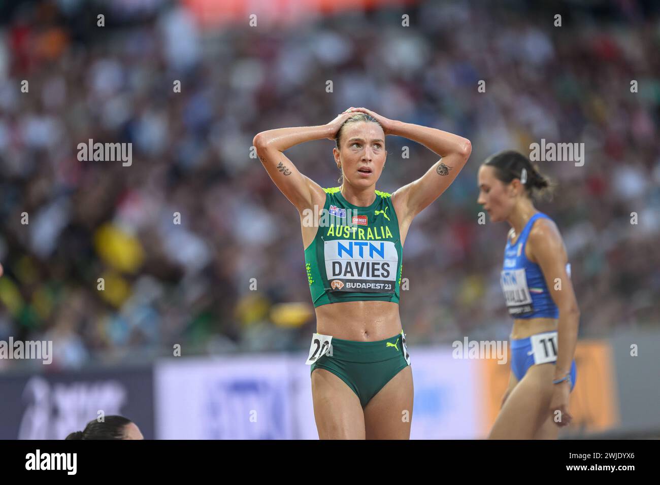 Rose DAVIES participating in the 5000 meters at the World Athletics ...