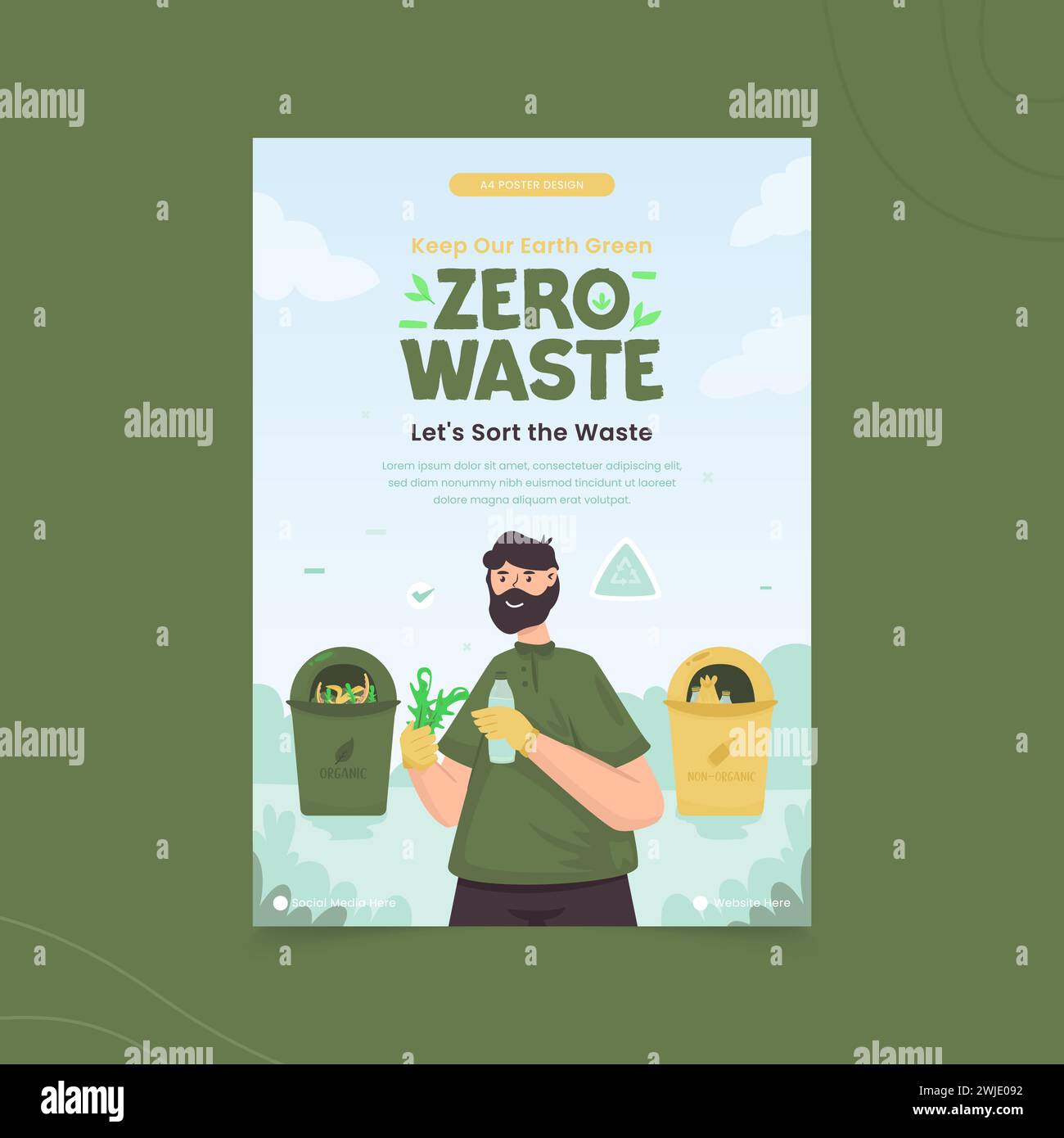 Reuse reduce recycle poster design hi-res stock photography and images ...