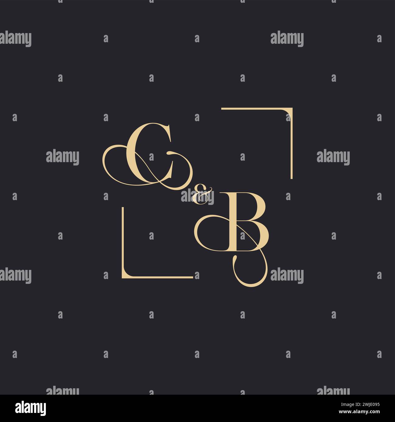 Logo initial letters cb hi-res stock photography and images - Alamy