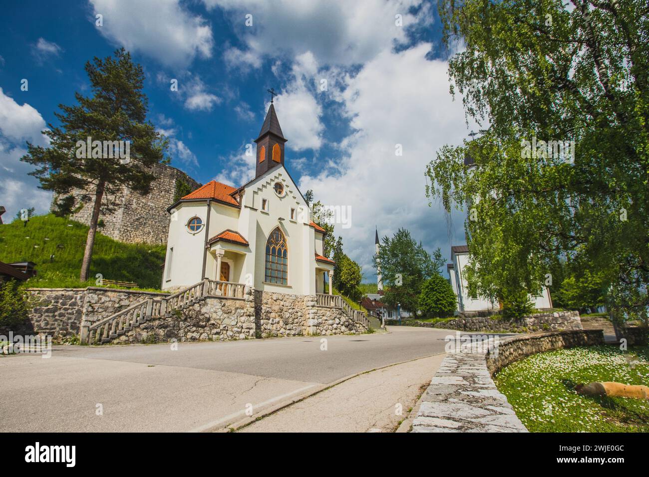 three churches in Bosanska krupa, place with christian, orthodox and ...