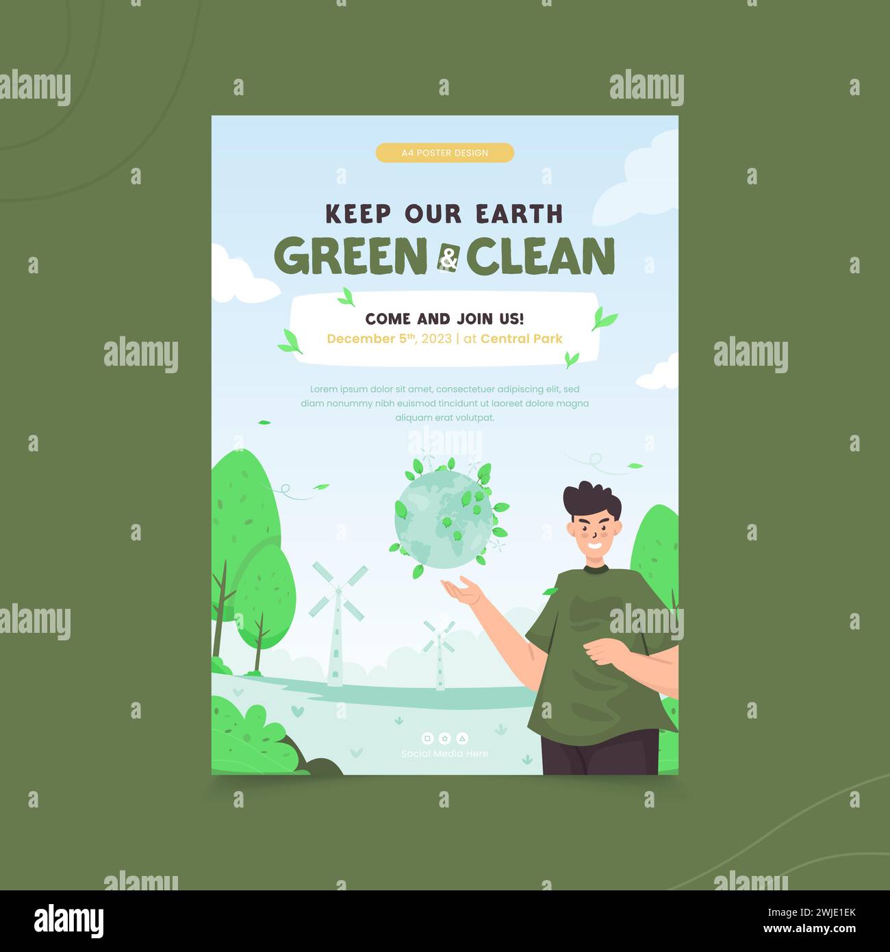 Save earth poster hi-res stock photography and images - Alamy