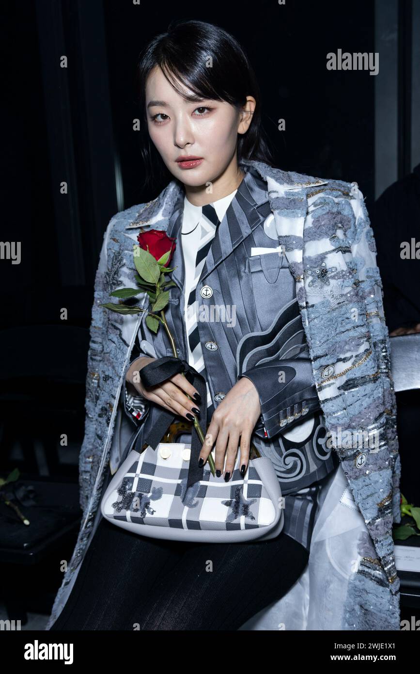 New York, Vereinigte Staaten. 14th Feb, 2024. Seulgi attends THOM BROWNE Fall/Winter 2024 runway ...