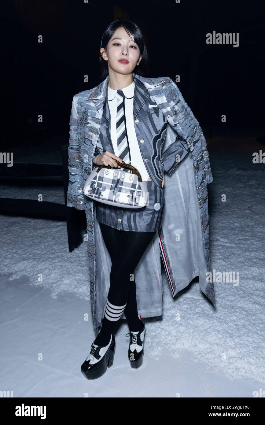 New York, Vereinigte Staaten. 14th Feb, 2024. Seulgi attends THOM BROWNE Fall/Winter 2024 runway ...