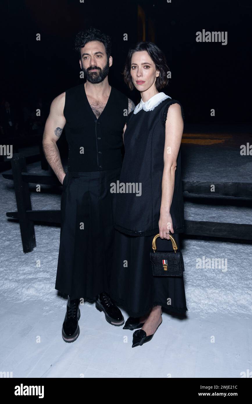 New York, Vereinigte Staaten. 14th Feb, 2024. Rebecca Hall and Morgan ...