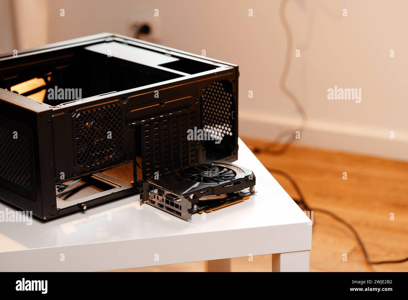 Computer parts of processing unit close up Stock Photo - Alamy