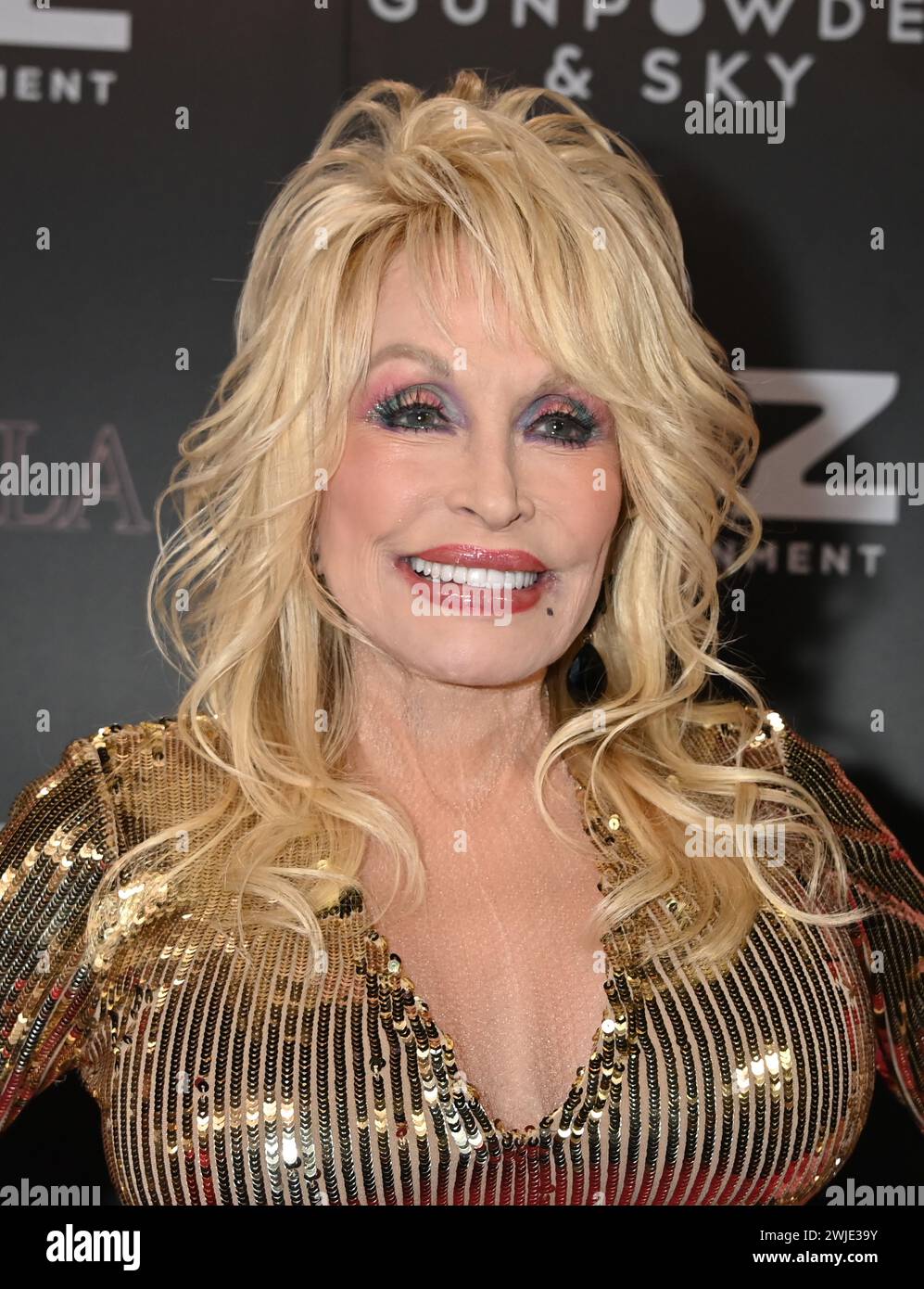 Nashville, USA. 15th Feb, 2024. Dolly Parton arriving at Dolly Parton's ...