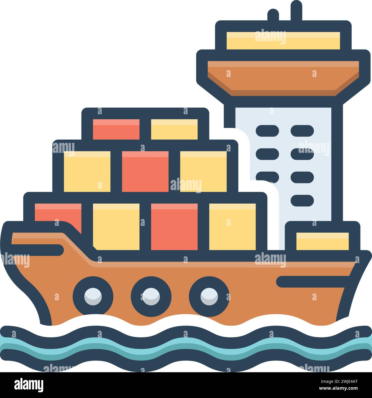 River cargo Stock Vector Images - Alamy