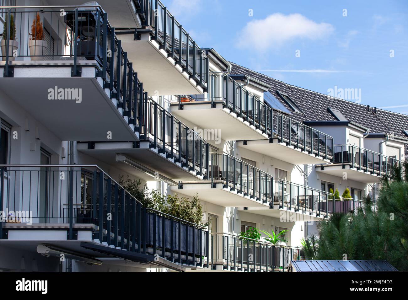 Modern residential complex with high-priced flats Stock Photo - Alamy