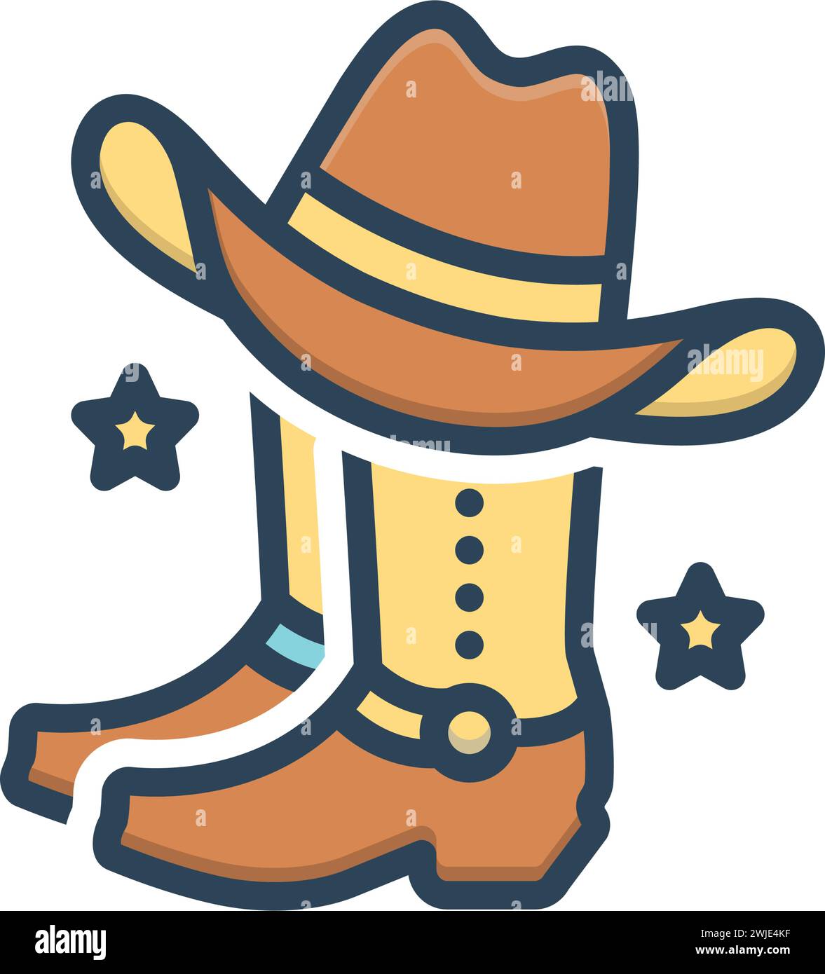 Icon for cowboy; cow man Stock Vector Image & Art - Alamy