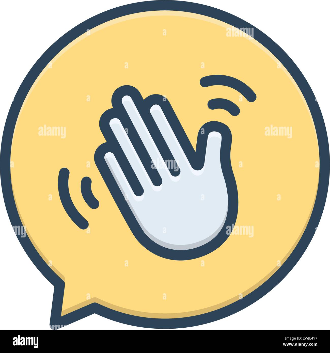 Hand logo hi Stock Vector Images - Alamy