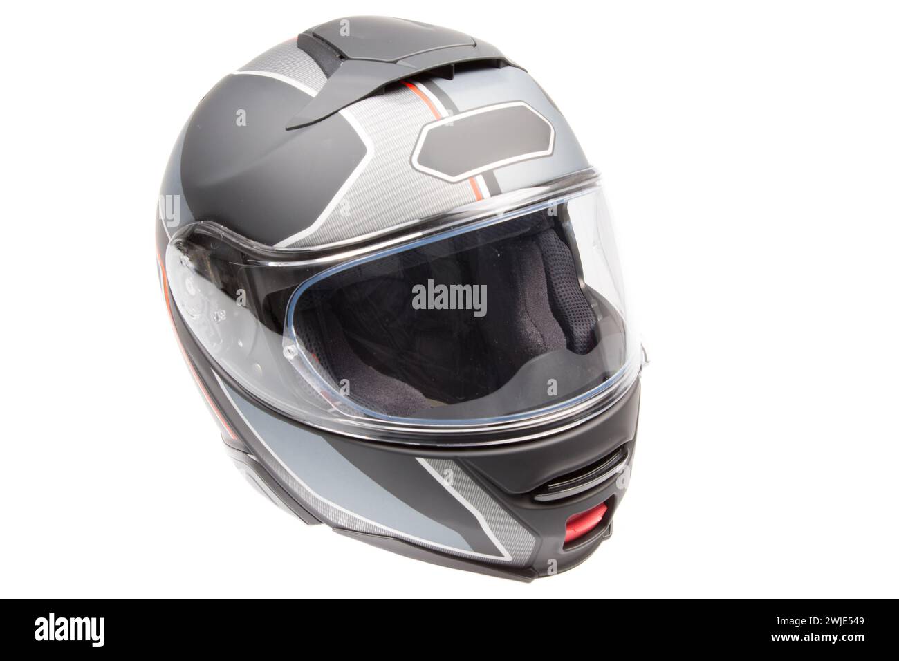 Modular Motorcycle touring Helmet isolated on white background Stock ...