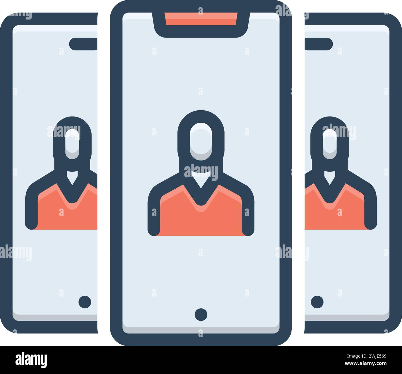 Mobile users Cut Out Stock Images & Pictures - Alamy