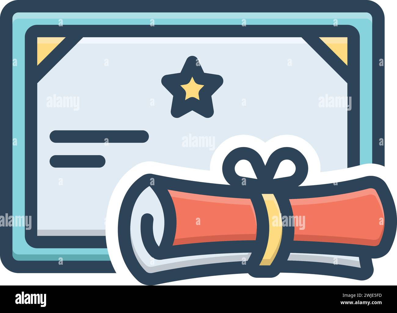 Icon for degree,certificate Stock Vector Image & Art - Alamy