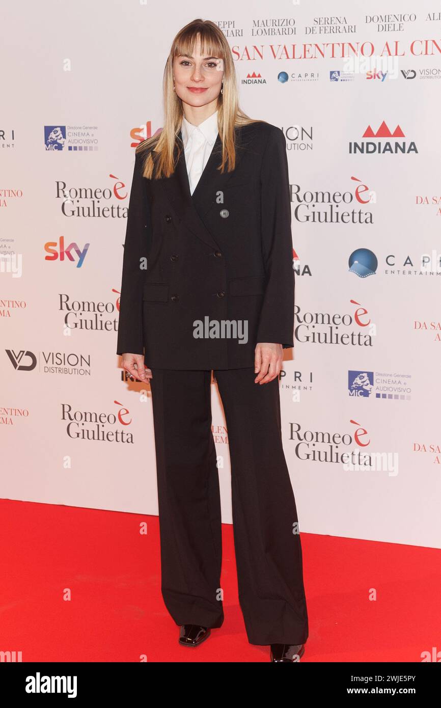 Alice Bertini during the red carpet of the movie Romeo e Giulietta, 14 ...