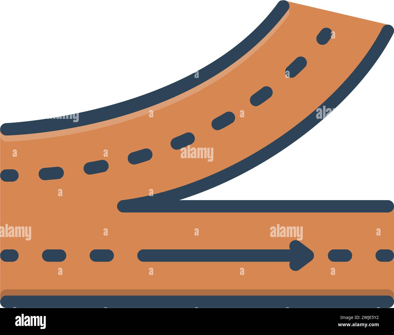 Simple and easy road Stock Vector Images - Alamy