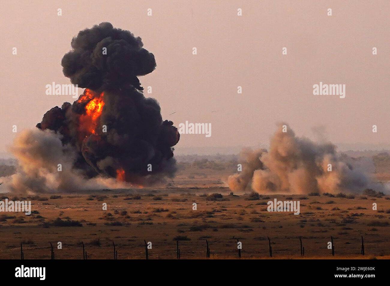 Indian Air Force (IAF) personnel at fire-power demonstration during ...