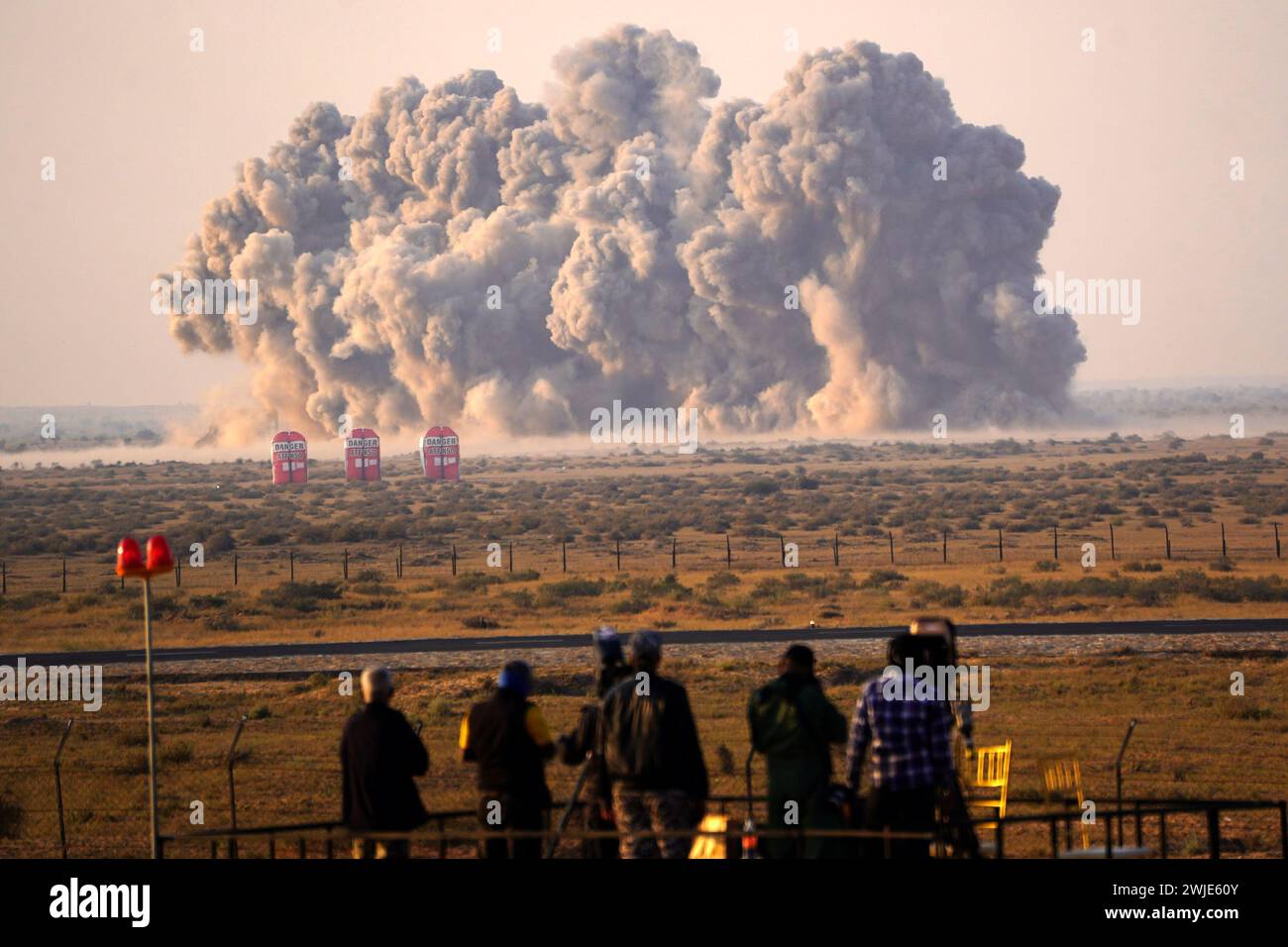 Indian Air Force (IAF) personnel at fire-power demonstration during ...