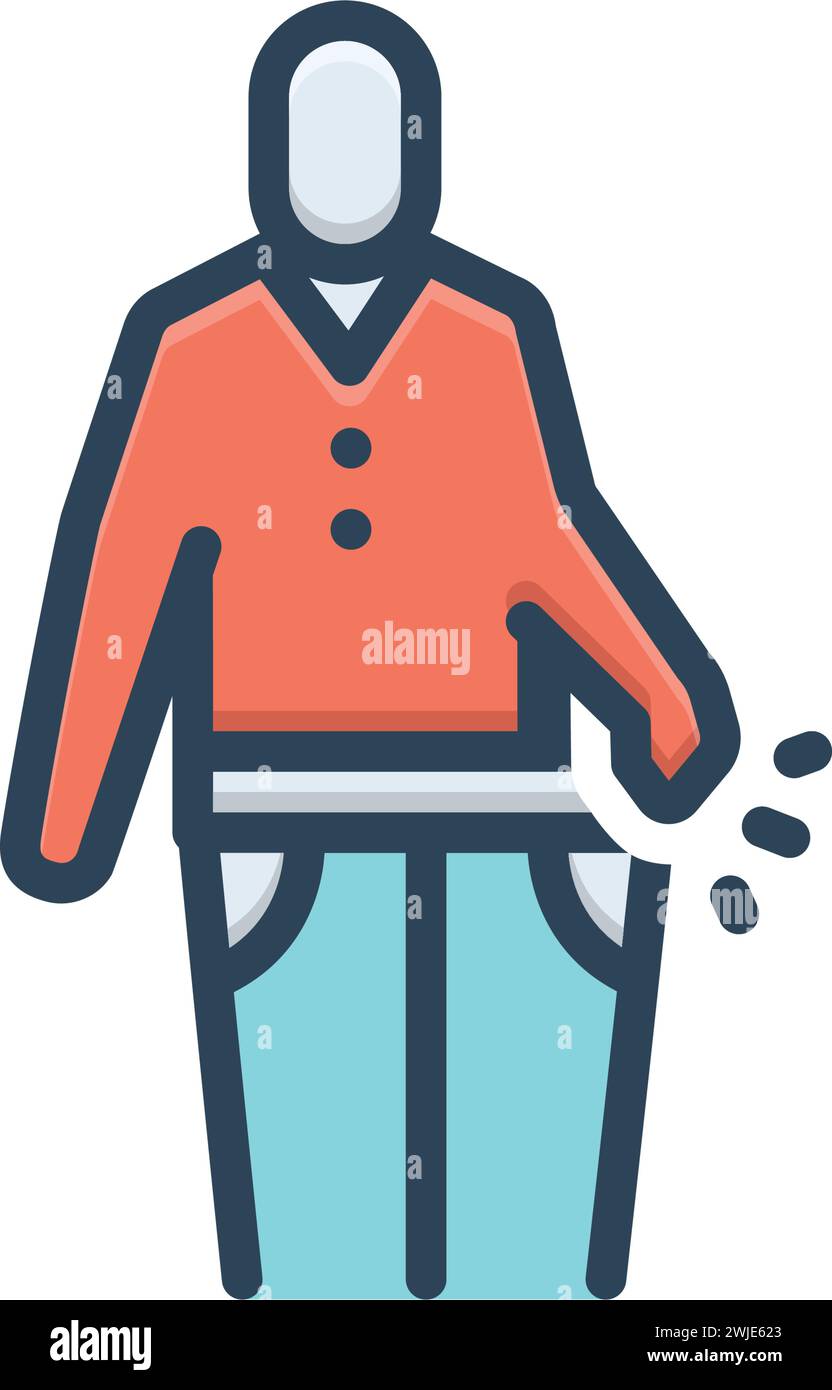 Icon for loose, lax Stock Vector Image & Art - Alamy