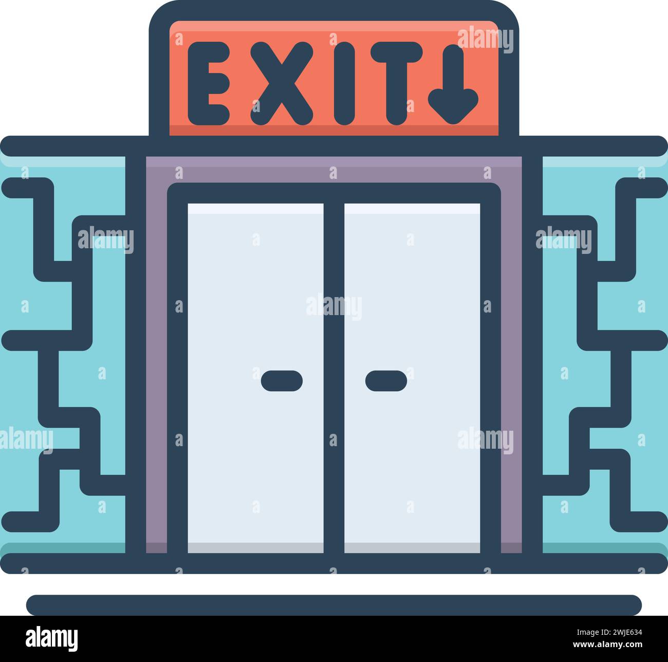 Emergency exit only sign hi-res stock photography and images - Alamy
