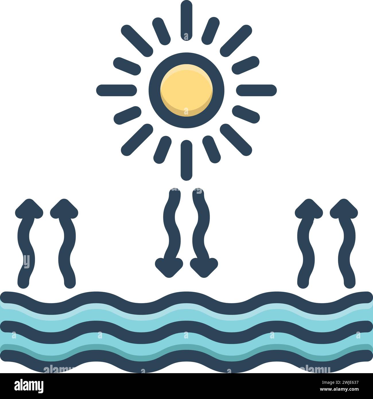 Icon for heat; sun Stock Vector Image & Art - Alamy