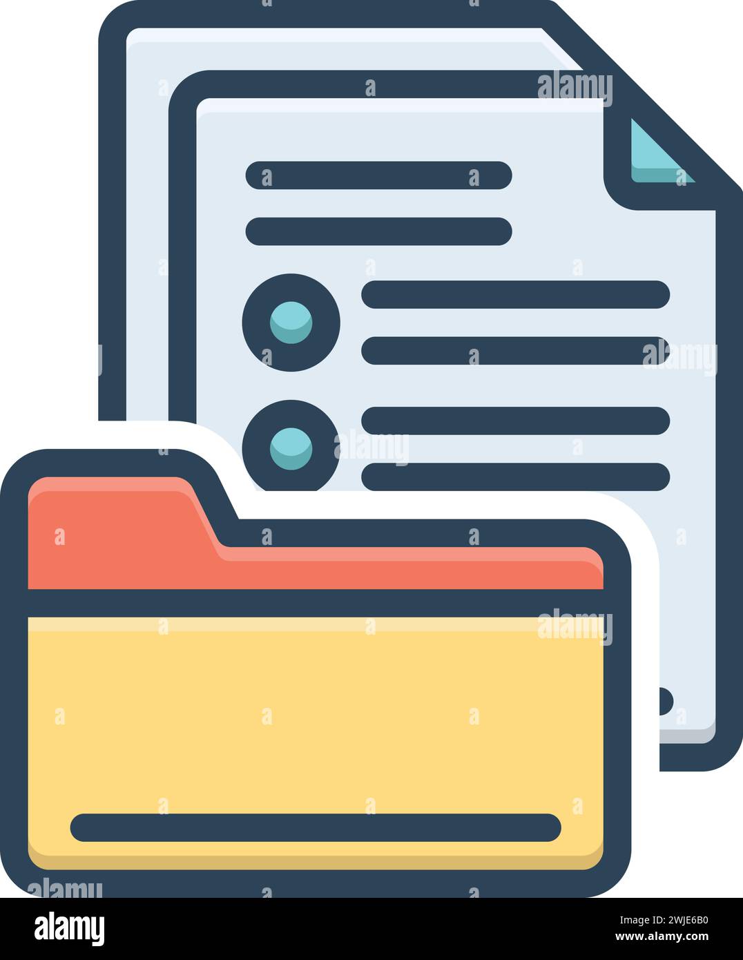 Icon for files,folder Stock Vector Image & Art - Alamy