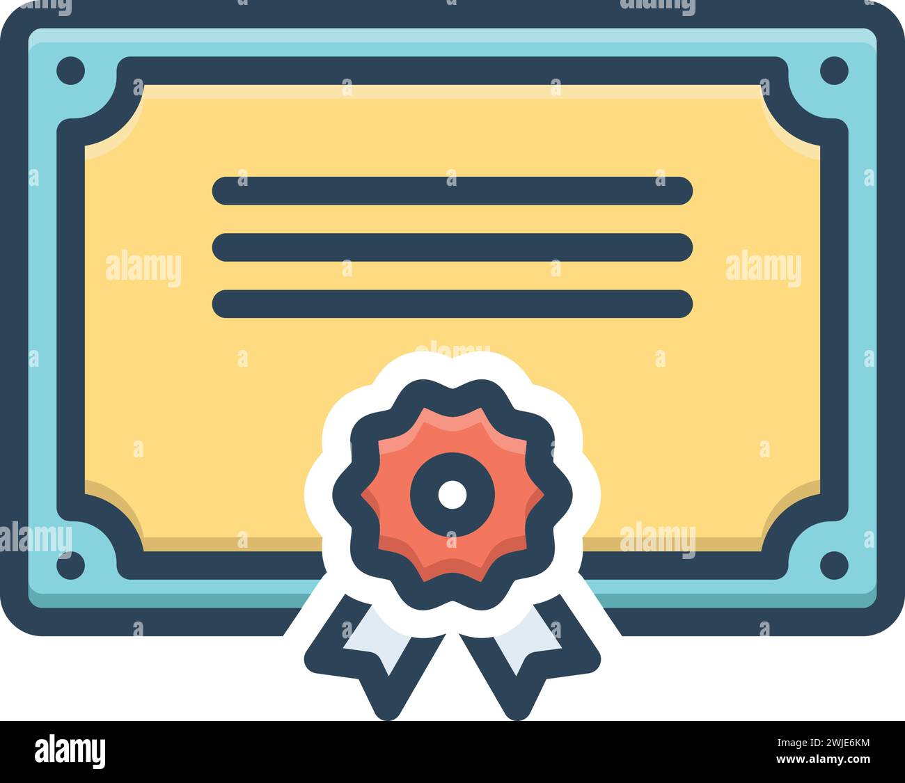 Icon for accreditation,certificate Stock Vector Image & Art - Alamy