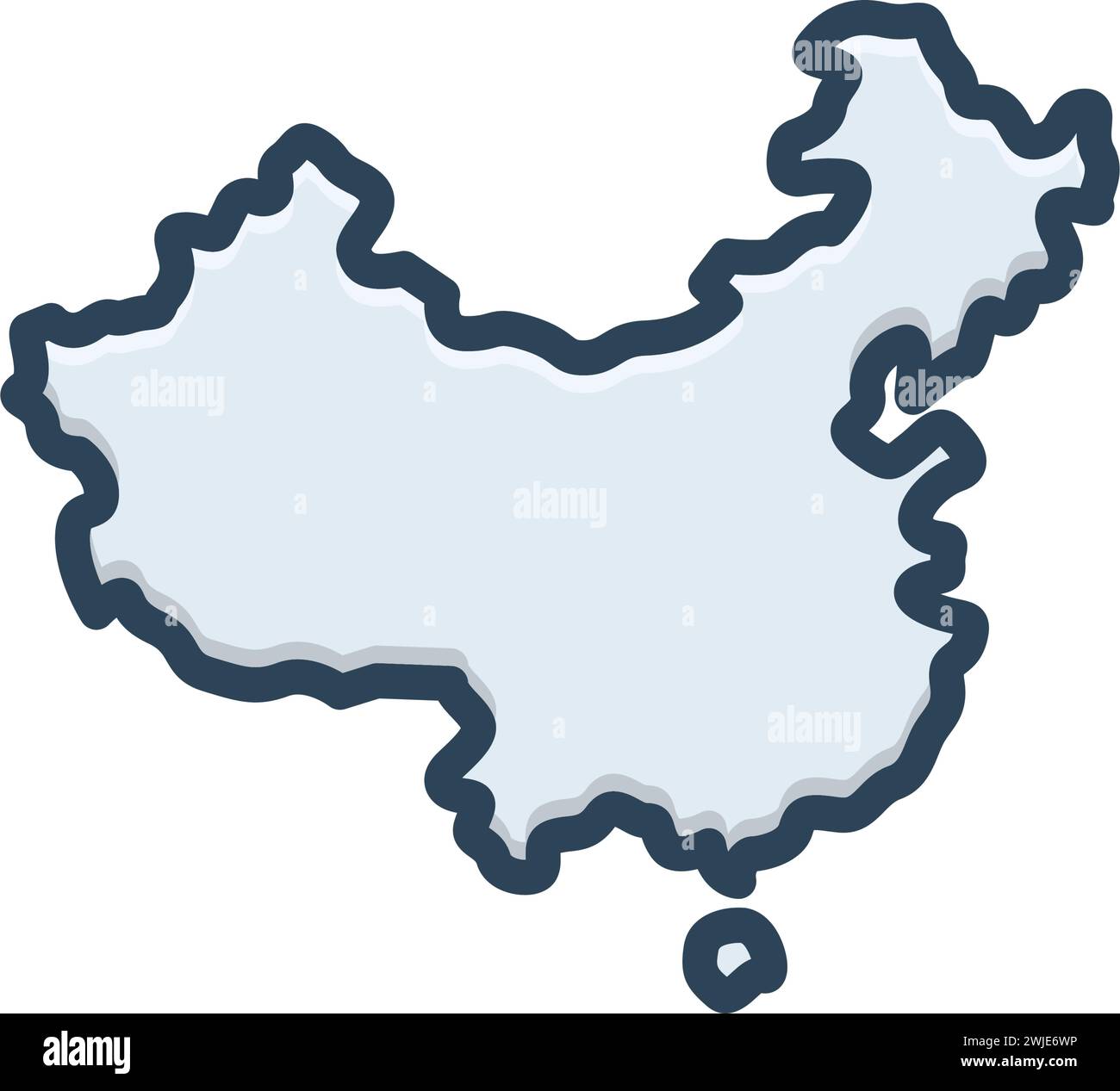 Icon for china,map Stock Vector Image & Art - Alamy
